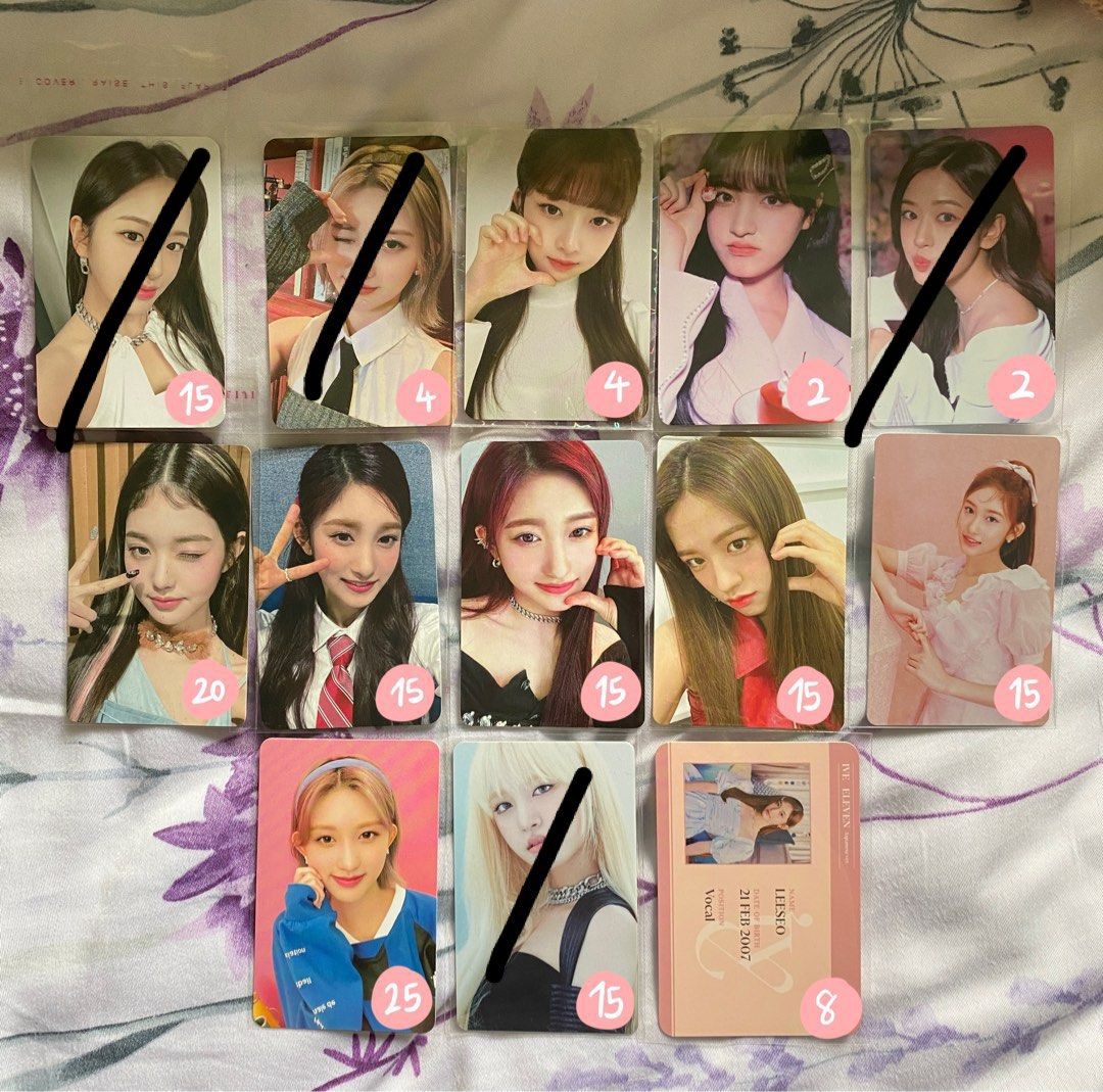 IVE Yujin gaeul rei wonyoung liz Leeseo photocards pcs eleven jp japan ...