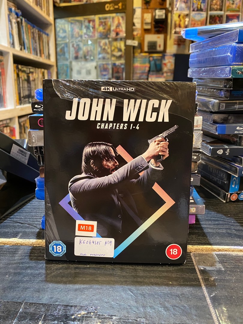 JOHN WICK CHAPTERS 1-4, Hobbies & Toys, Music & Media, CDs & DVDs on Carousell