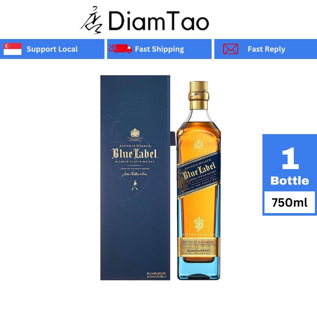 Johnnie Walker Blue Label 750ml (limited stocks), Food & Drinks ...