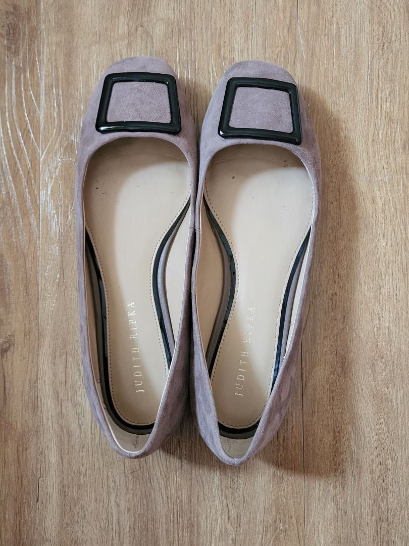 Judith Ripka Women's Sally Suede Ballet Flat Shoe, Women's Fashion ...