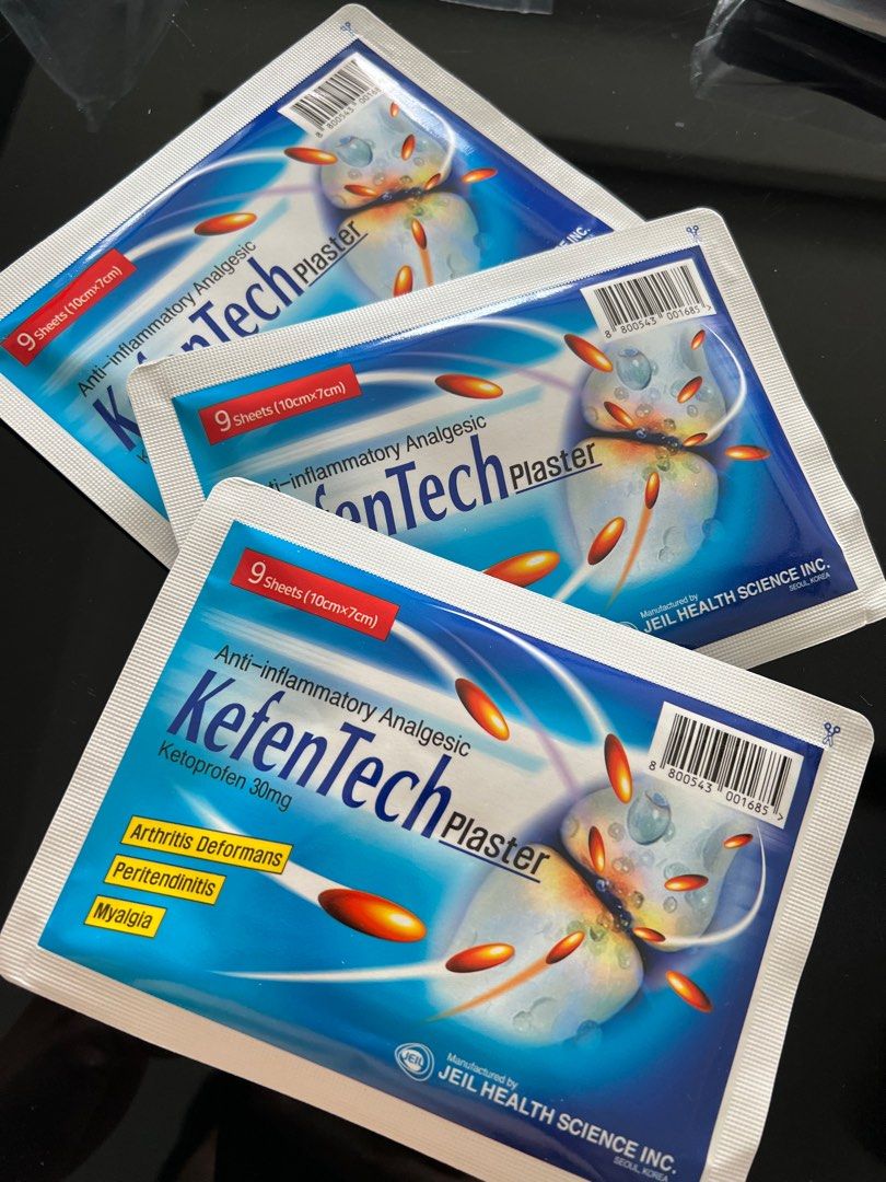 Kefentech Plaster Anti-inflammatory, Health & Nutrition, Medical ...