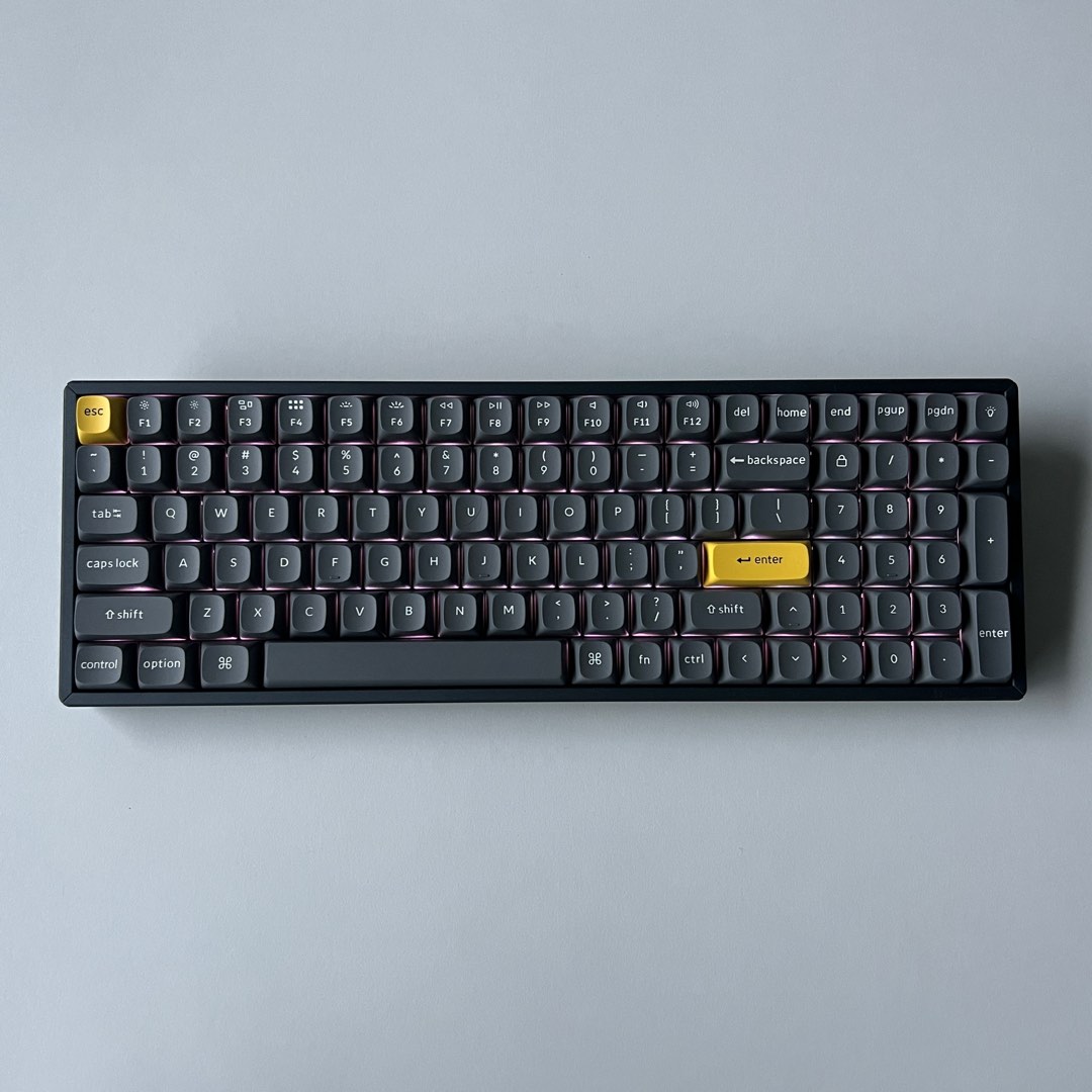 Keycron K4v2 + Dark Grey Keycaps + Gateron Milky Yellow, Computers ...