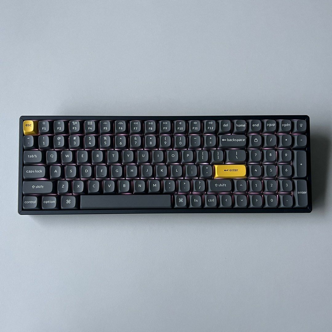 Keycron K4v2 + Dark Grey Keycaps + Gateron Milky Yellow, Computers ...