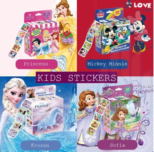 Kids Cartoon Stickers / 200pcs / Disney Sticker Roll Sticker Set / Boy ...