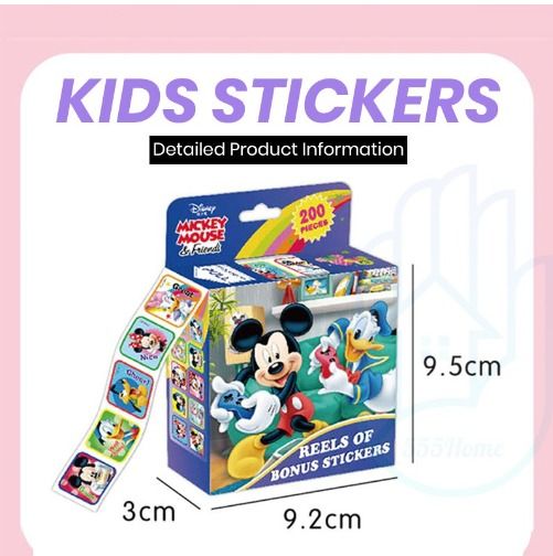 Kids Cartoon Stickers / 200pcs / Disney Sticker Roll Sticker Set / Boy ...