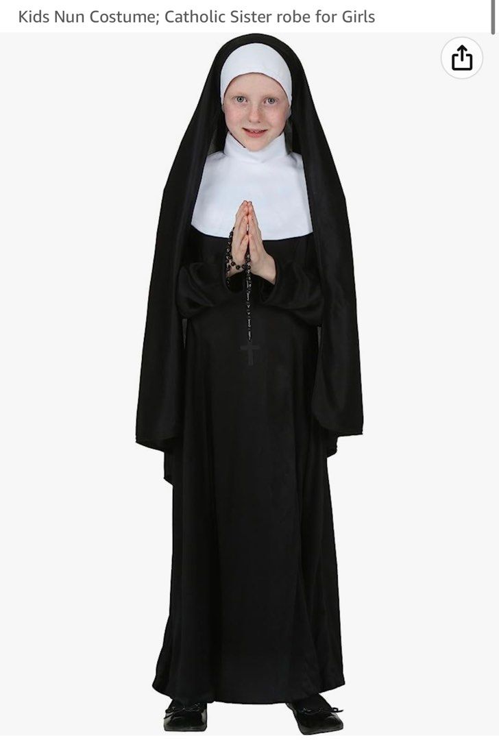 Nun halloween costume for kids, Babies & Kids, Babies & Kids Fashion on ...