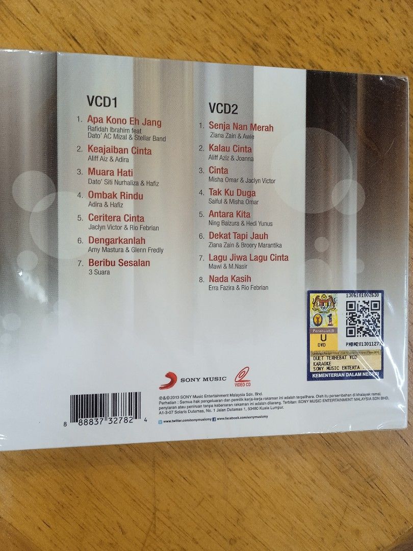 Lagu duet dijual, vcd MTV karaoke, Hobbies & Toys, Music & Media, CDs & DVDs on Carousell
