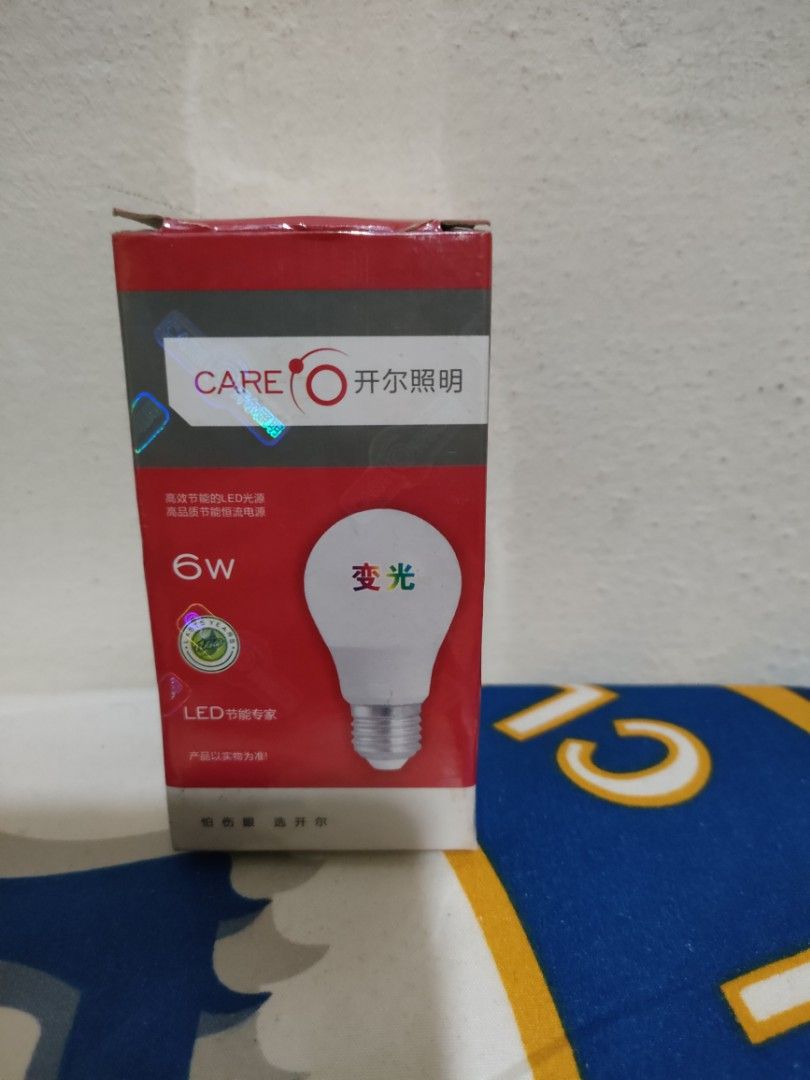 LED lightbulb warm white, Furniture & Home Living, Lighting & Fans, Lighting on Carousell