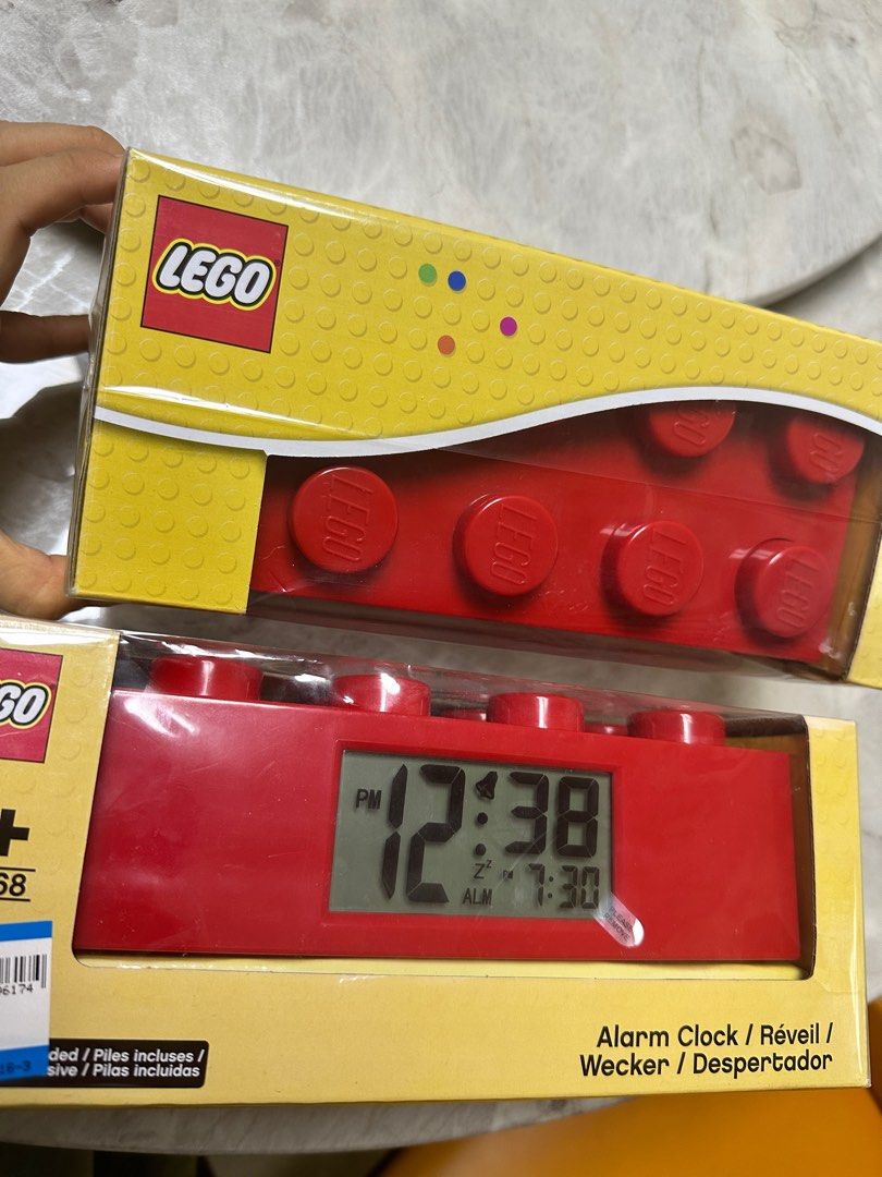 LEGO clock $38 NEW, Hobbies & Toys, Toys & Games on Carousell