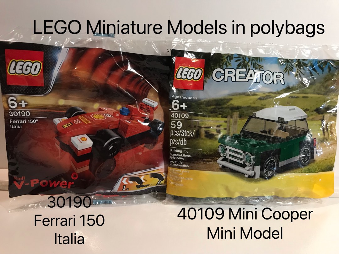 LEGO Miniature Models 30190 and 40109 in polybags, 興趣及遊戲, 玩具 & 遊戲類 ...