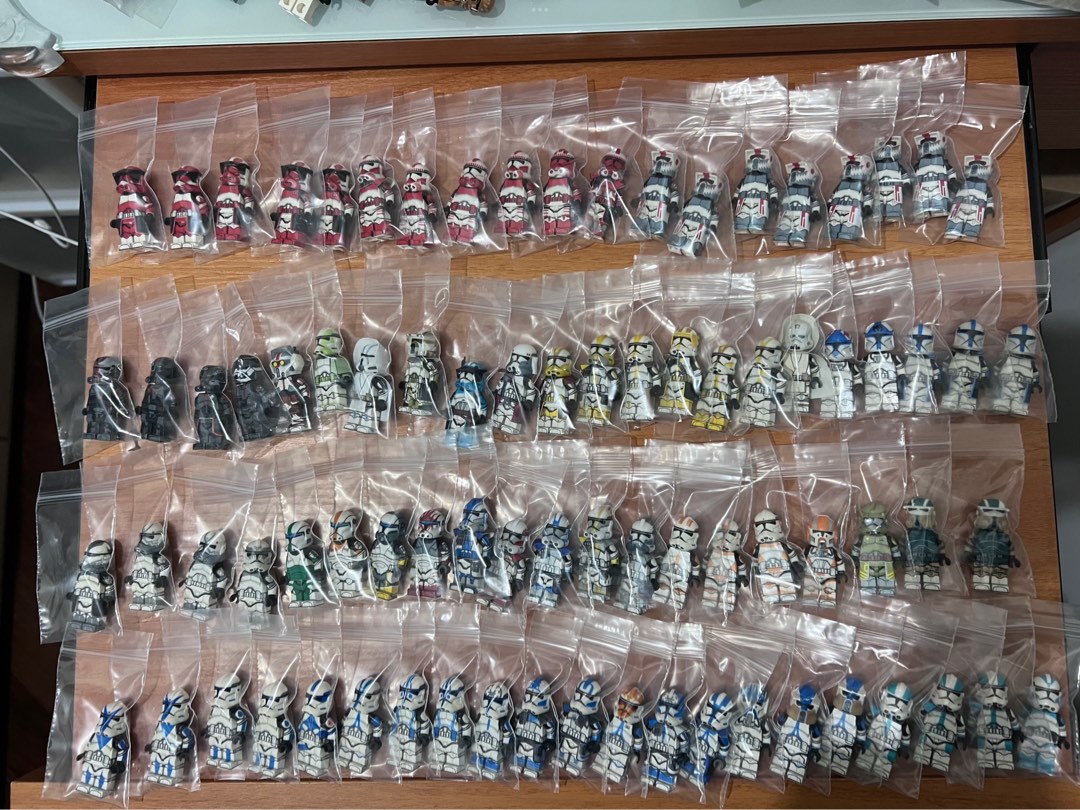 lego star wars custom av figures printed clone, 興趣及遊戲, 玩具 & 遊戲類 - Carousell