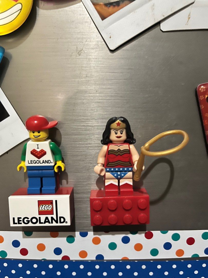 Lego Wonder Woman and Legoland Magnet on Carousell