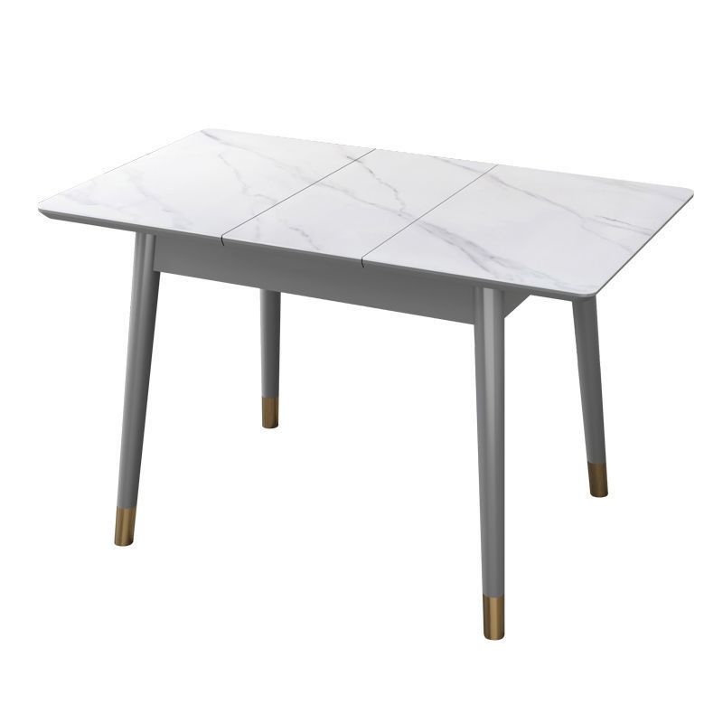 Light Luxury Extendable Table Dining Table Free Assembly Rectangular ...