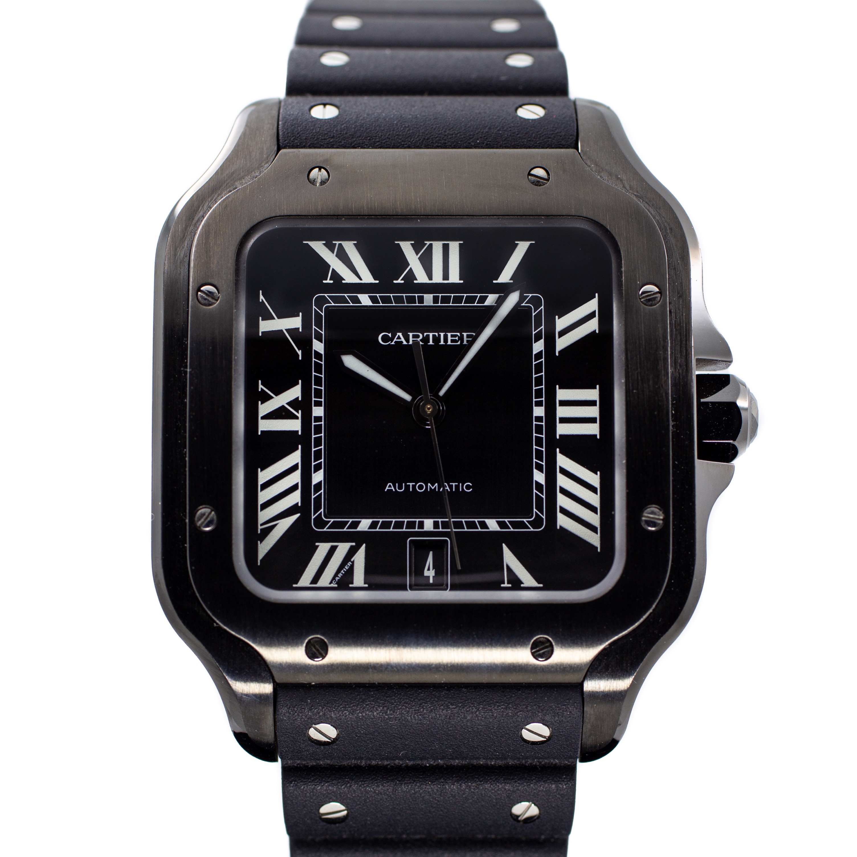 Like New Cartier Santos de Cartier Large ADLC on Steel Ref: WSSA0039 ...