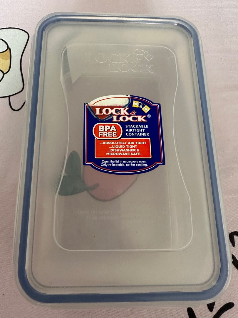 Lock & Lock stackable airtight container (1 L), Furniture & Home Living ...