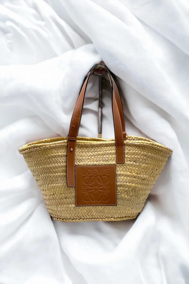 Loewe Straw Basket Bucket Bag on Carousell