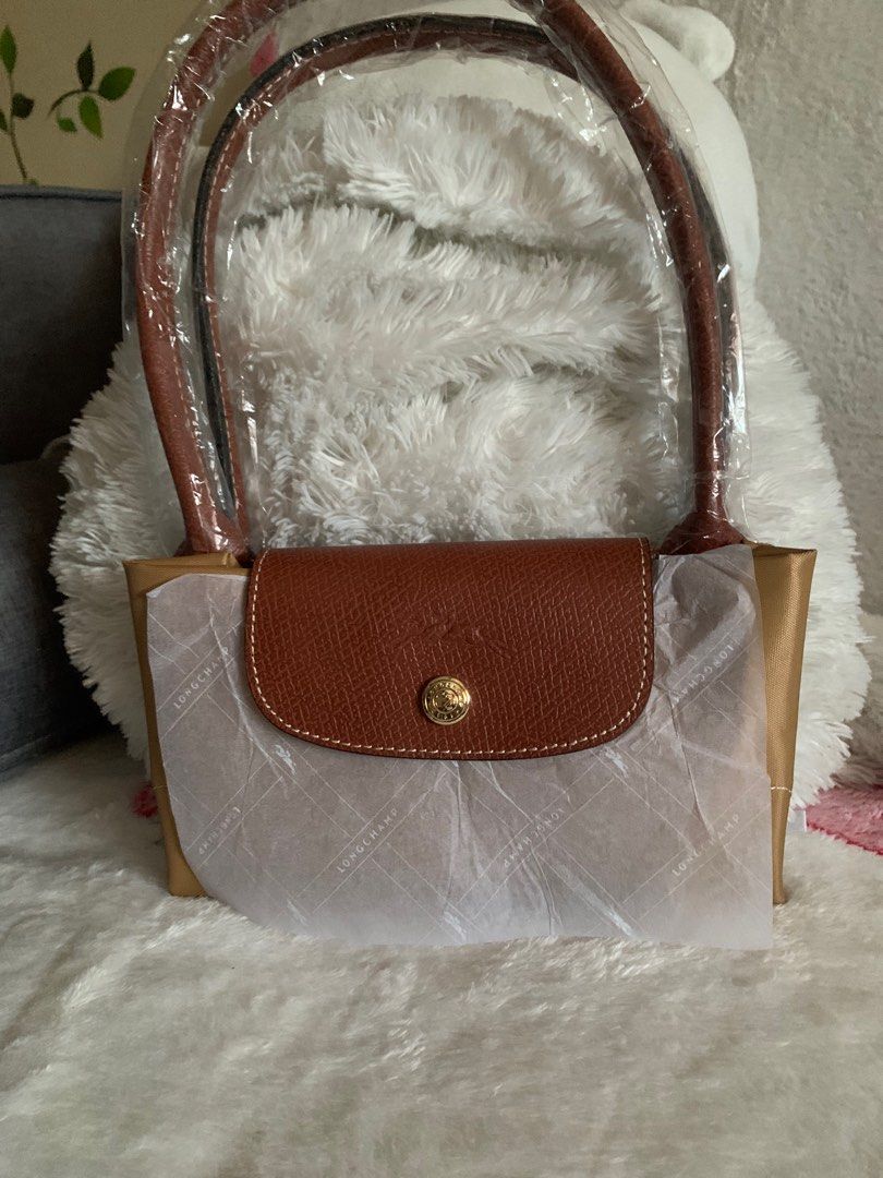 Longchamp desert yellow small handle original, Women's Fashion, Bags ...