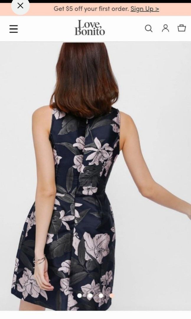 Love Bonito Faera Jacquard Dress, Women's Fashion, Dresses & Sets ...