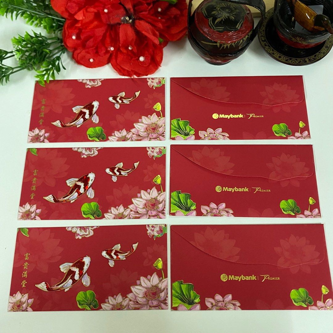 Maybank premier Ang Pow packet_ Maybank Koi fish Ang Pow packet ...