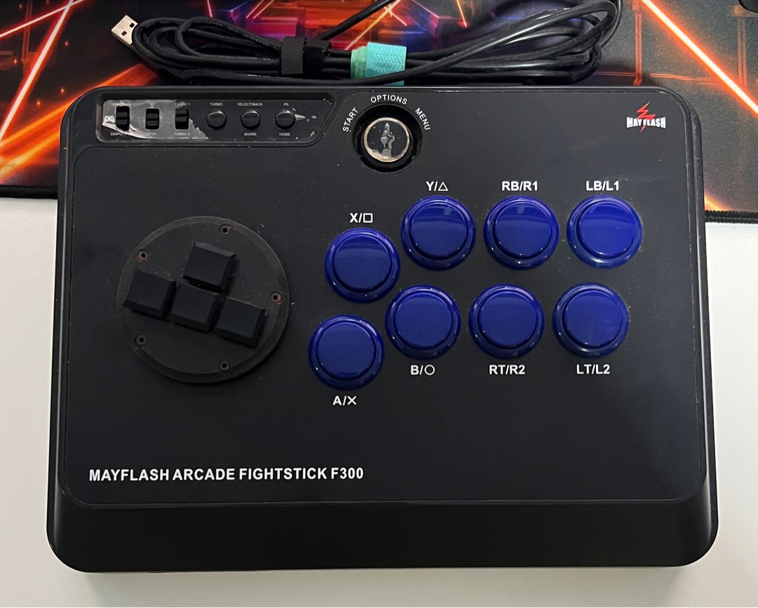 Mayflash arcade fight stick F300 with Omni Odin, Video Gaming, Gaming ...
