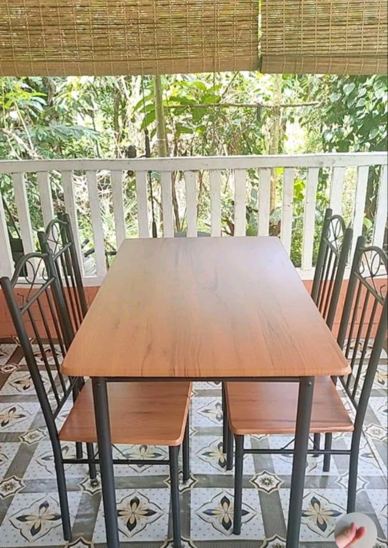 Meja makan set 4 kerusi, Furniture & Home Living, Furniture, Other Home ...