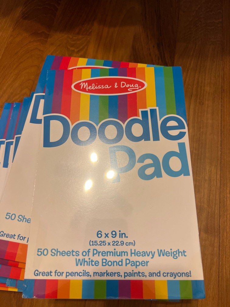 Melissa & Doug Doodle pad with 50 sheets of white bond paper, Hobbies ...