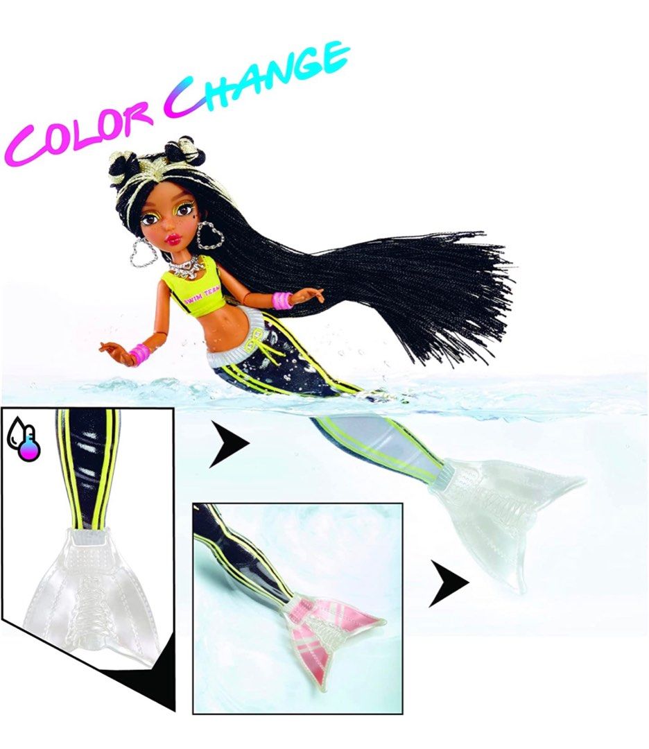 MERMAZE MERMAIDZ Color Change Jordie Mermaid Fashion Doll with Designer ...