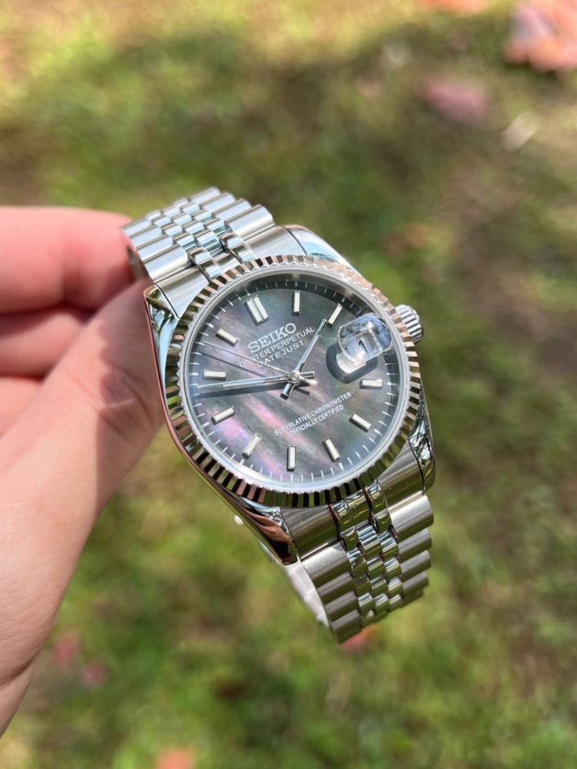 [MOD] Seiko MOP Datejust 36MM with NH35A Movement, Men's Fashion ...