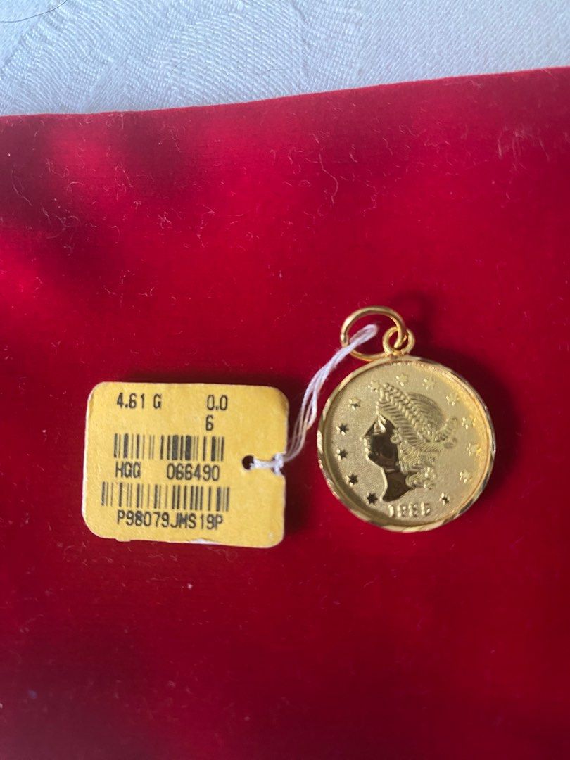 Modern Flower Prize Jewellery Medallion Gold coin, Hobbies & Toys ...