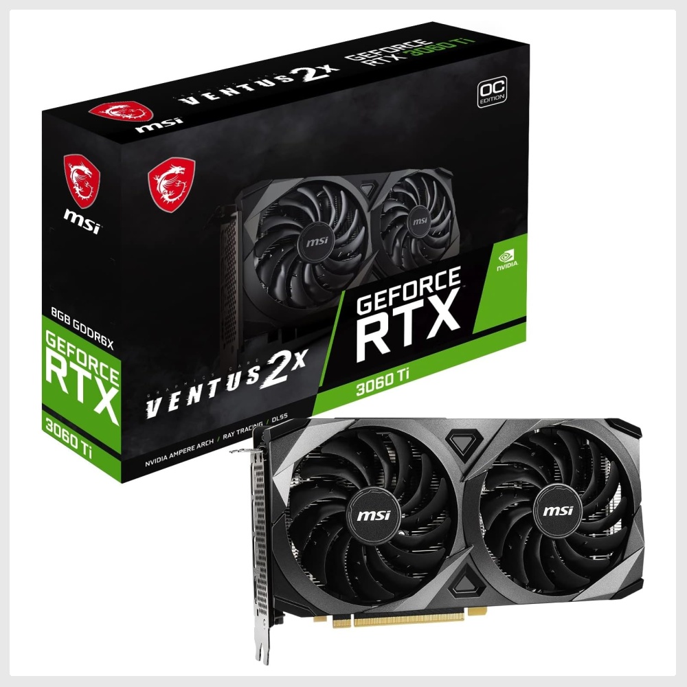 MSI Gaming GeForce RTX 3060 Ti LHR 8GB GDRR6X, 256-Bit, HDMI/DP, Nvlink ...