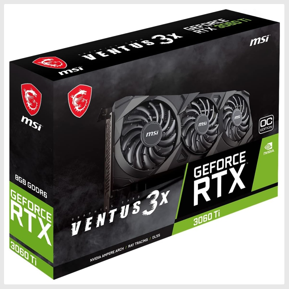MSI Gaming GeForce RTX 3060 Ti LHR 8GB GDRR6 256-Bit HDMI/DP Torx Fan 3 ...