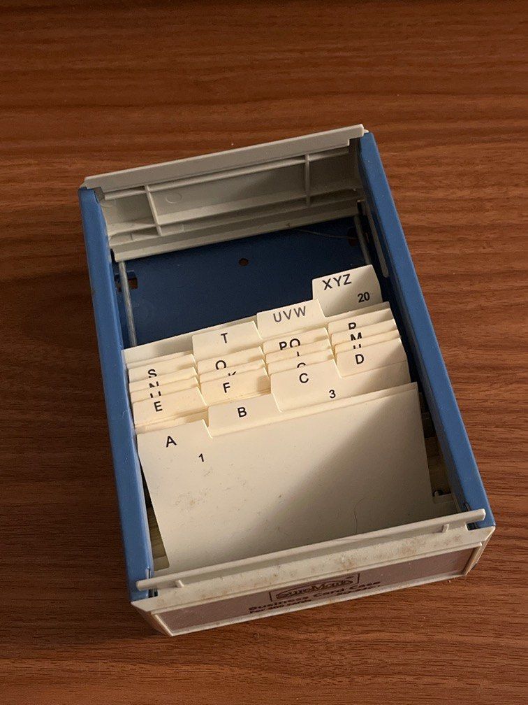 Name card holder alphabetical sorting, Hobbies & Toys, Stationery ...