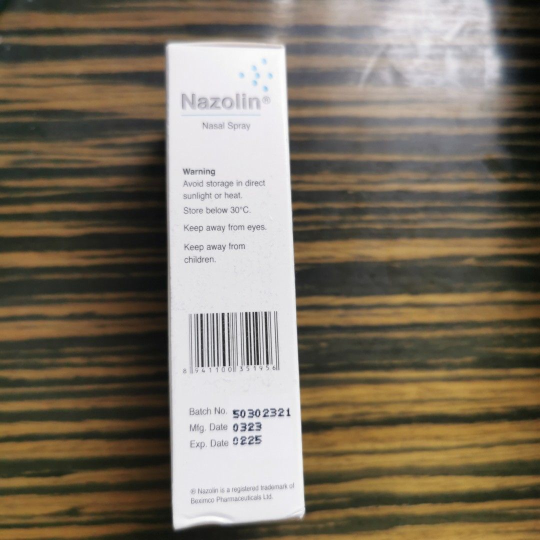 Nazolin Nasal Spray (BNIB), Health & Nutrition, Medical Supplies ...