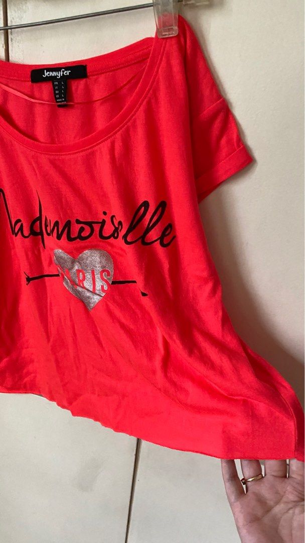 Neon Pink Jennyfer Crop Top Womens Fashion Tops Shirts On Carousell