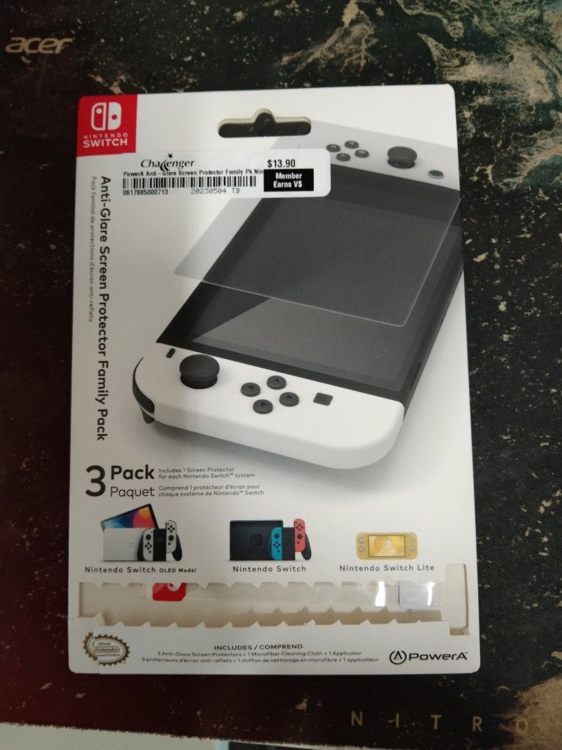 Nintendo Licensed Screen Protector for Switch Base model, Video Gaming ...
