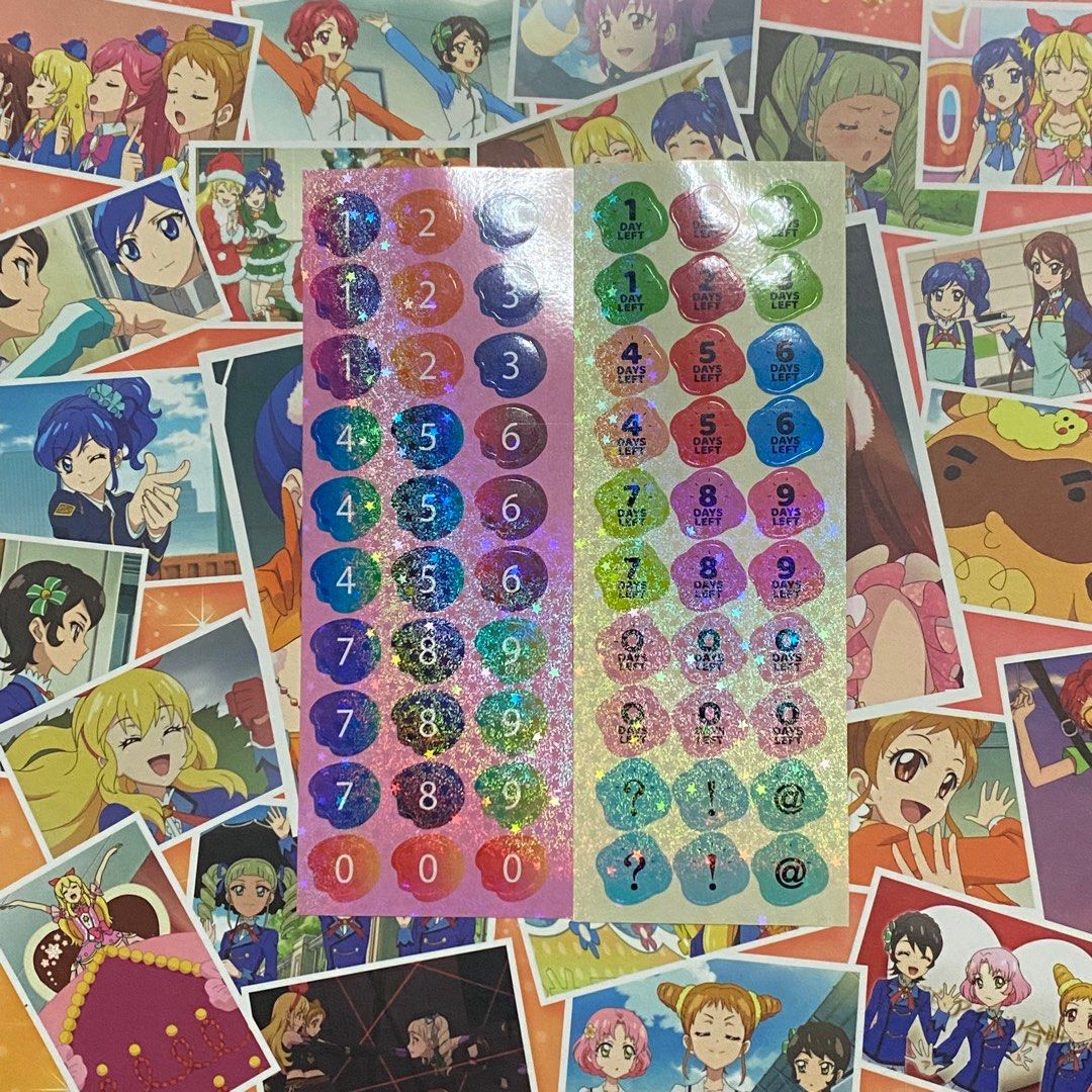 Number Sticker Sheets (Star Film), Hobbies & Toys, Stationery & Craft ...