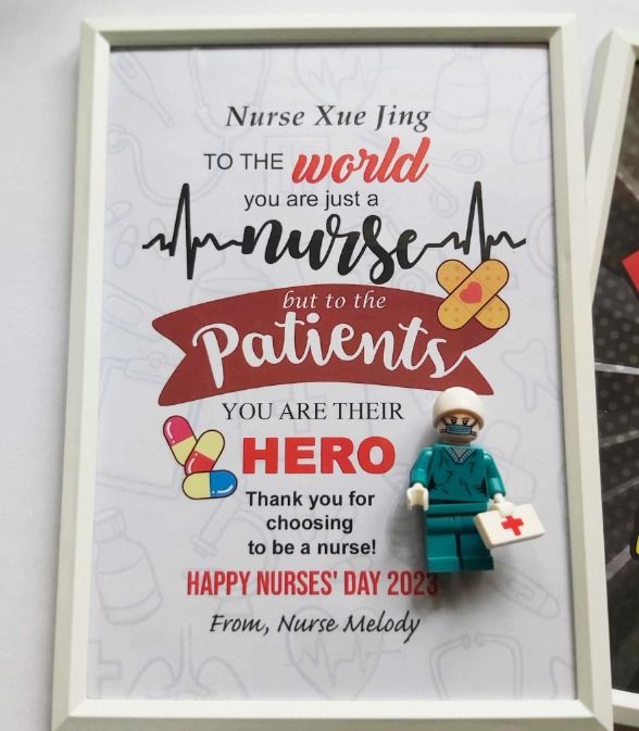 Nurses, Doctor Minifigure Frame, Nurses Day, Thank you Doctor Frames ...