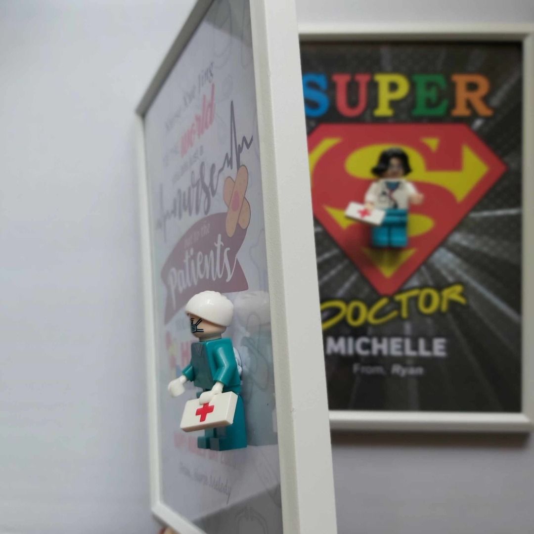 Nurses, Doctor Minifigure Frame, Nurses Day, Thank you Doctor Frames ...