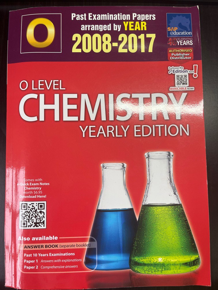 O Level Yearly Chemistry TYS 2008-2017, Hobbies & Toys, Books ...