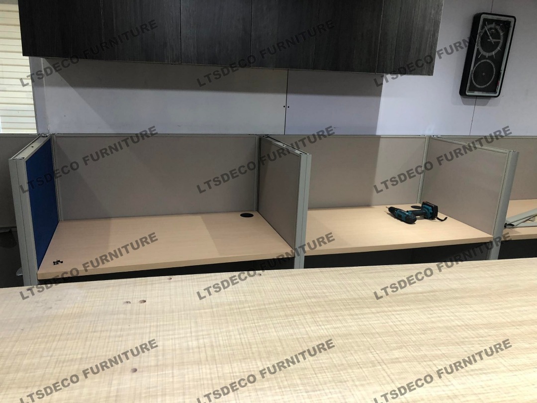 OFFICE PARTITION FULL FABRIC CUBICLE FURNITURE on Carousell