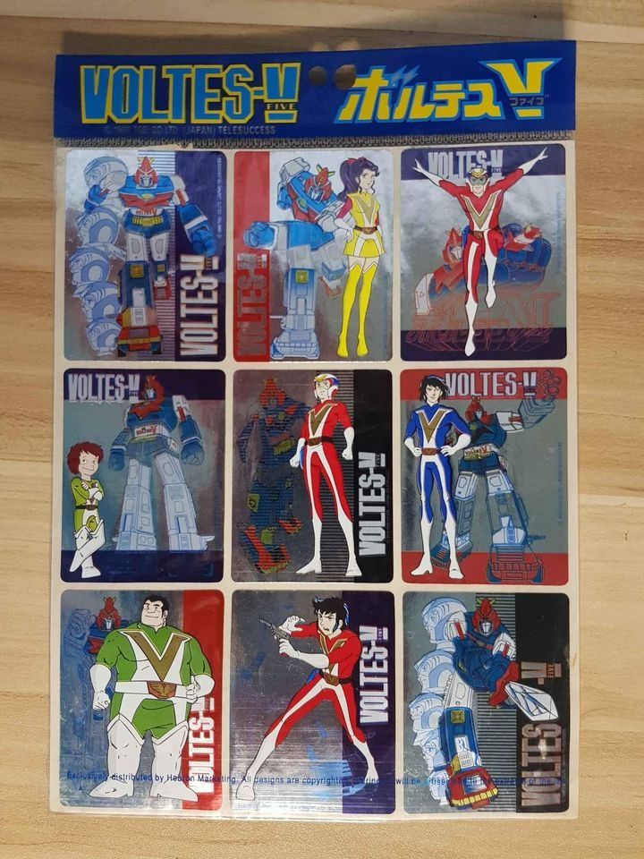 Official Toei Voltes V Stickers (set of 3), Hobbies & Toys, Toys ...