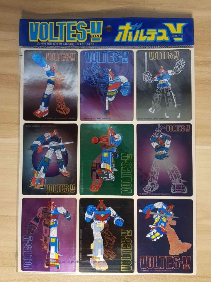 Official Toei Voltes V Stickers (set of 3), Hobbies & Toys, Toys ...