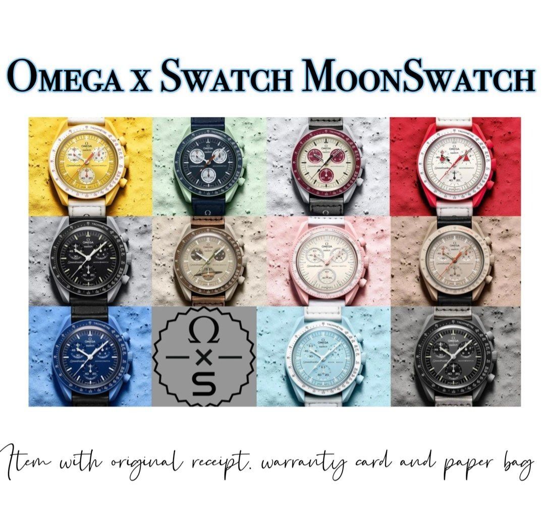 Omega x Swatch Mission to Saturn Watche BIOCERAMIC MOONSWATCH ...