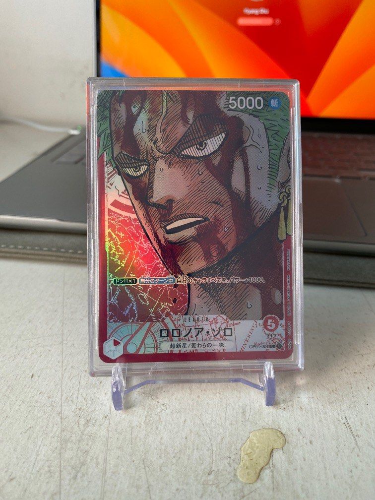 One piece card game custom card zoro leader, Hobbies & Toys, Toys ...