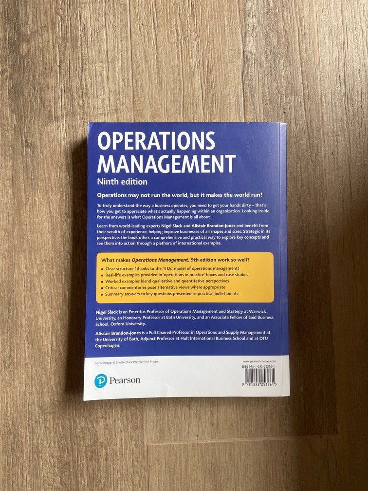 Operations Management (9th Edition), 興趣及遊戲, 書本 & 文具, 教科書 - Carousell