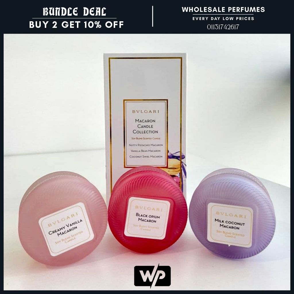 [ORIGINAL] BVLGARI MACARON CANDLE COLLECTION (NUTTY/VANILLA/COCONUT ...