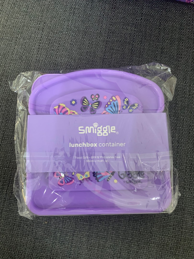 ORIGINAL Giggle by Smiggle Sandwich Container - Purple Butterfly ...