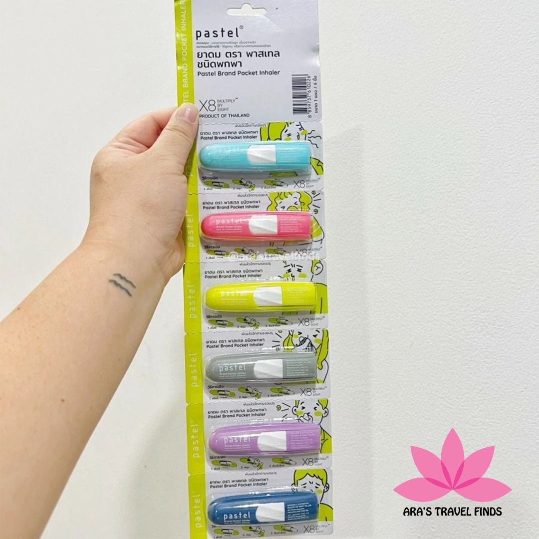 Pastel Brand Pocket 2-in-1 Nasal Relief Inhaler Original Thailand ...