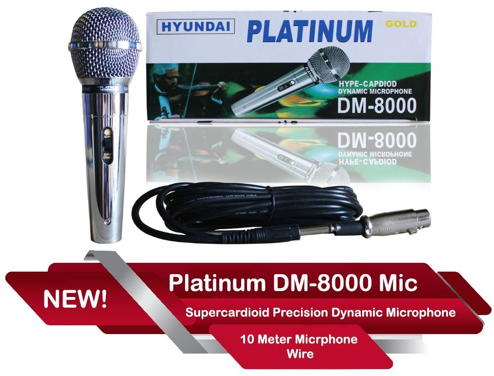Platinum DM-8000 Wired Microphone, Audio, Microphones on Carousell