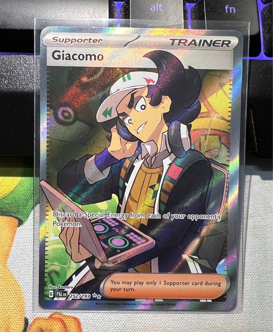 Pokemon Card Giacomo UR Trainer Paldea Evolved 252/193 Ultra Rare ...